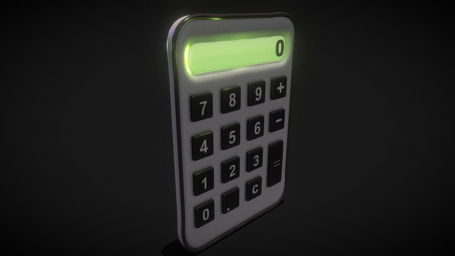 Calculator 3D - Buy Royalty Free 3D model by Gabriel Diego (@gabrieldi ...