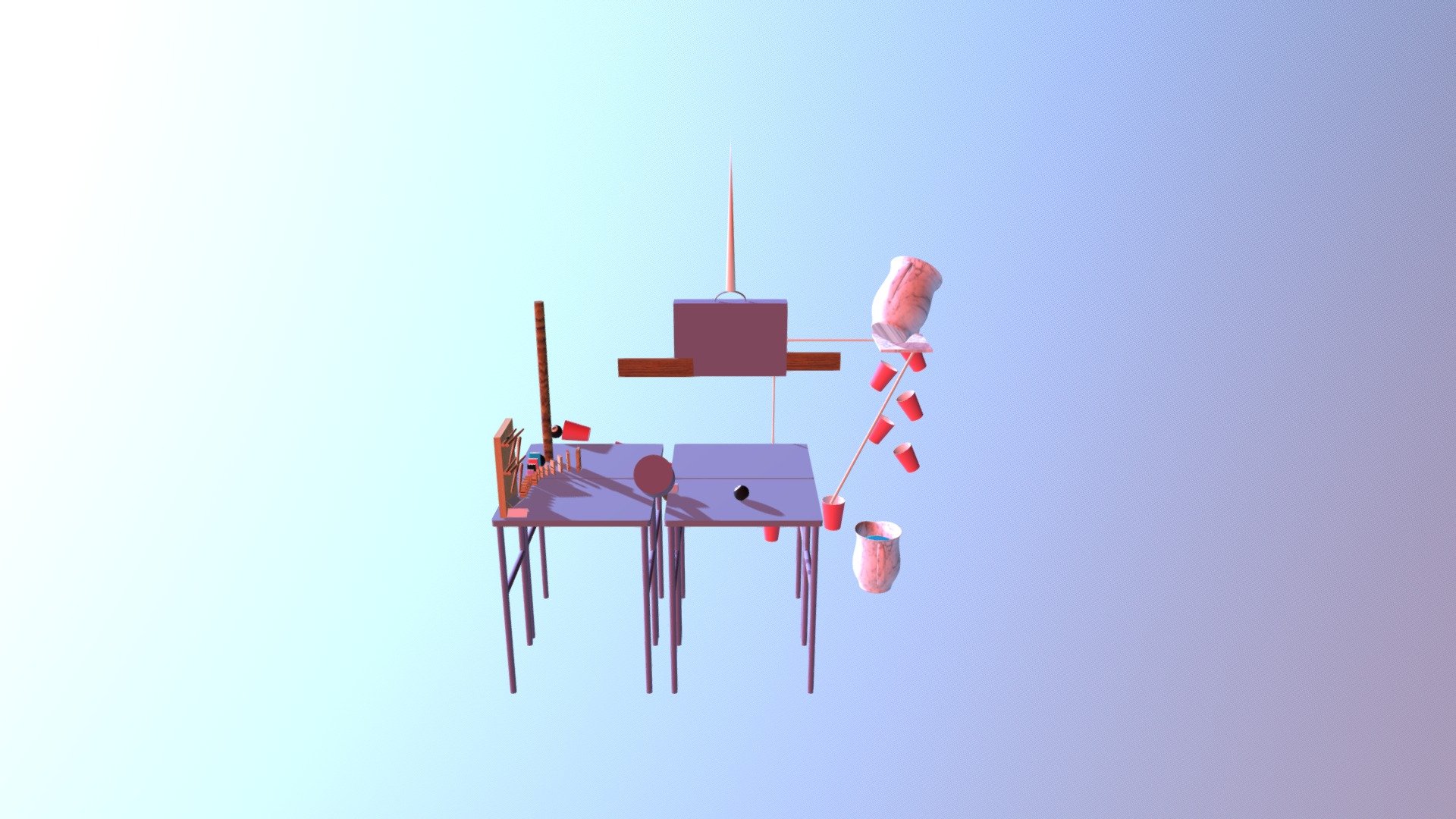 Rube Goldberg Machine - 3D model by albertflorintheindustrious [4c7eda2 ...