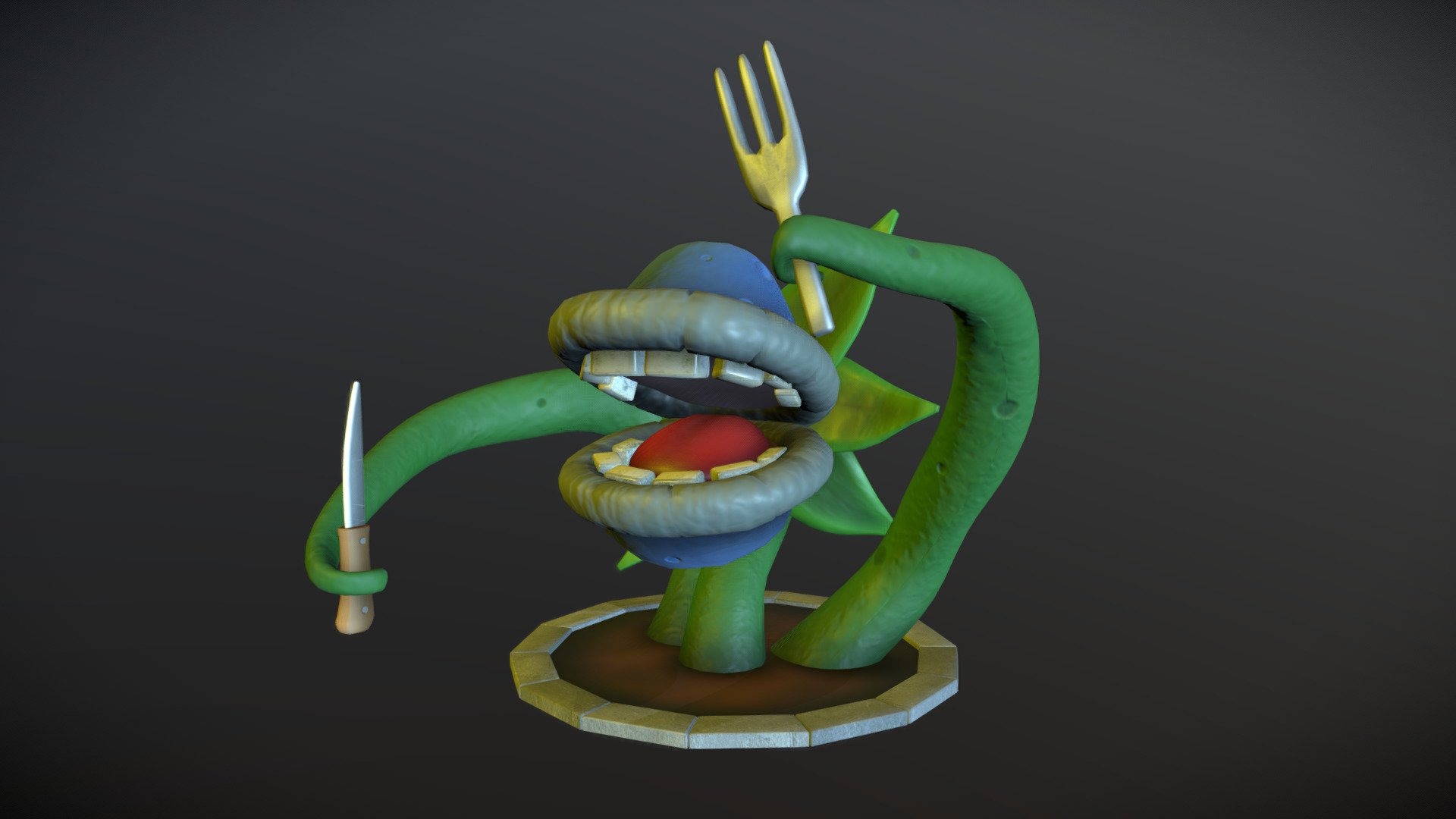 Hangry Monster - 3D model by Jrf (@jrf3d) [4c7f181] - Sketchfab
