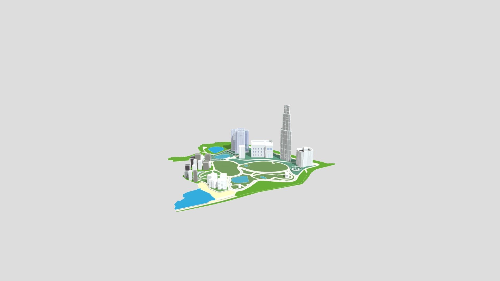 city view - Download Free 3D model by himanshu34 [4c800f9] - Sketchfab
