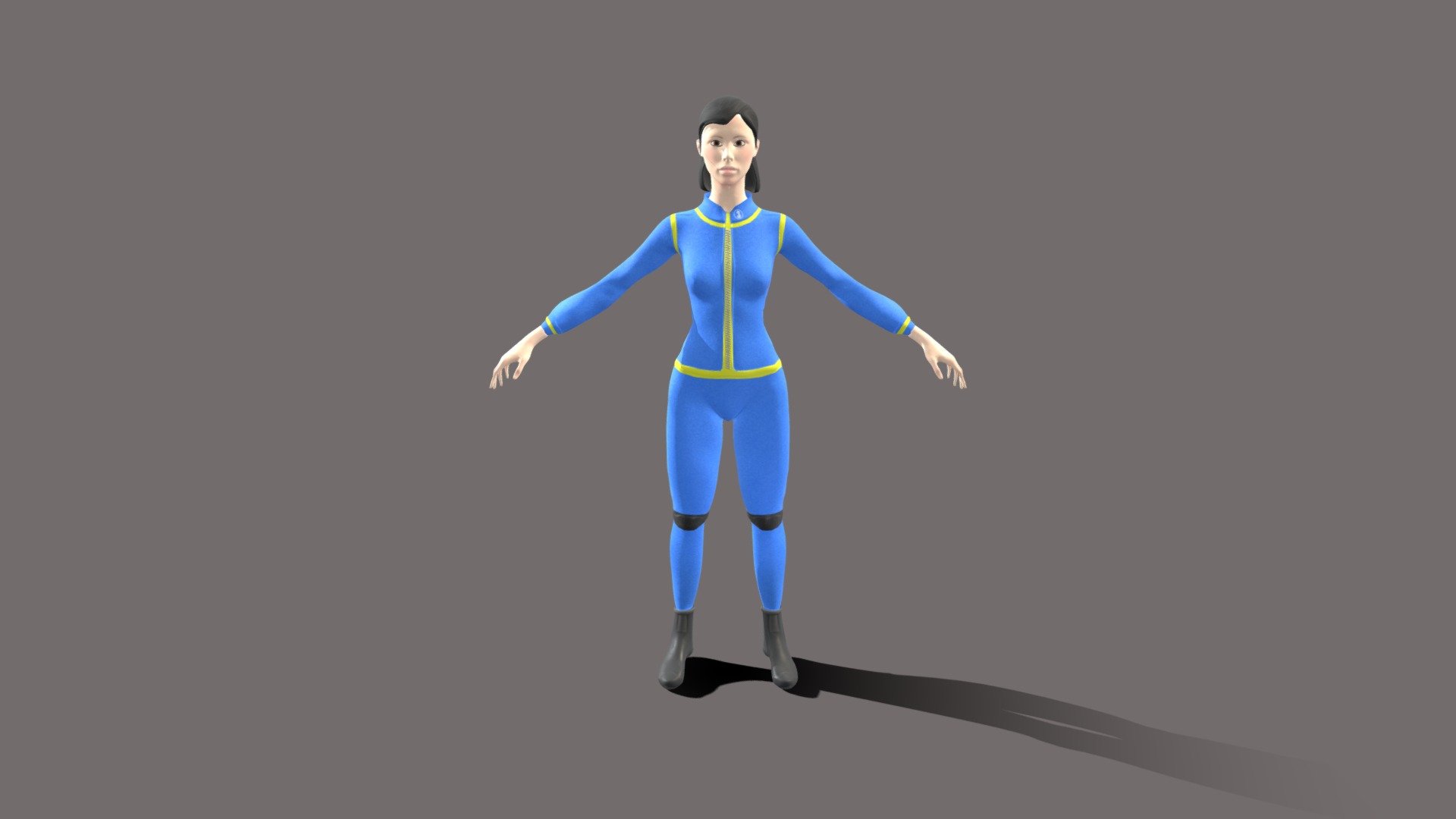 Female Fallout Character (Textured) - 3D model by Zakyra-Powers ...
