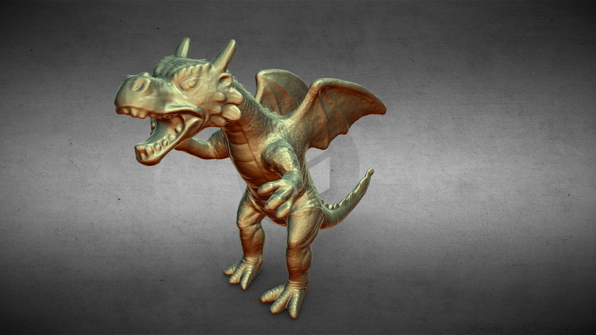 Standing Dragon Full Size - Buy Royalty Free 3D model by Stephane ...