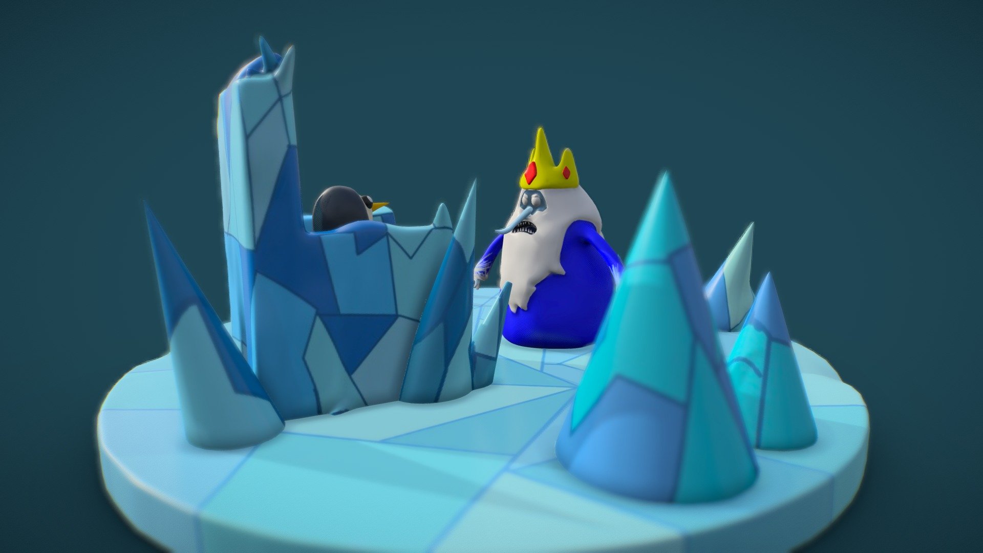 Ice King and gunter - 3D model by julia.mouche [4c853c1] - Sketchfab