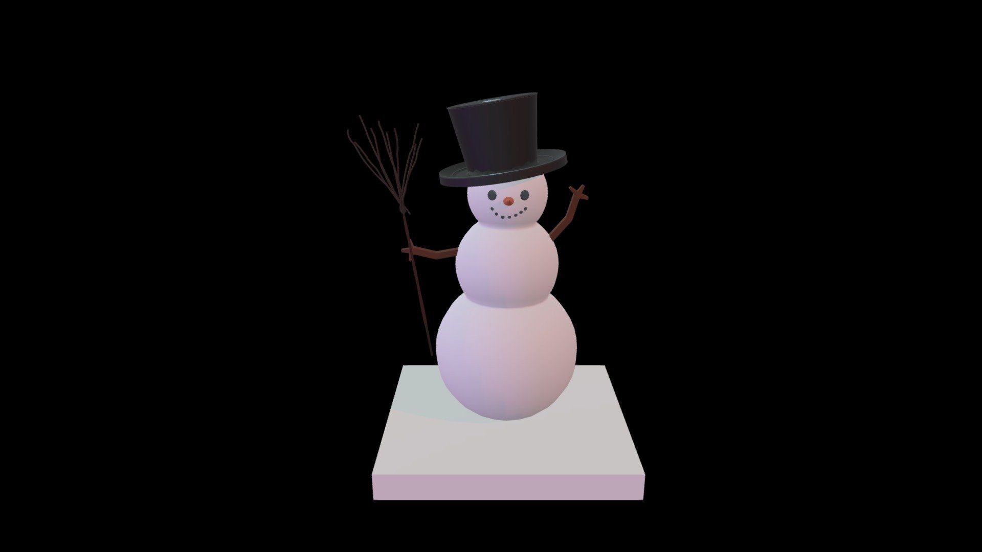 Snowman - 3D model by muroccoli [4c864f1] - Sketchfab