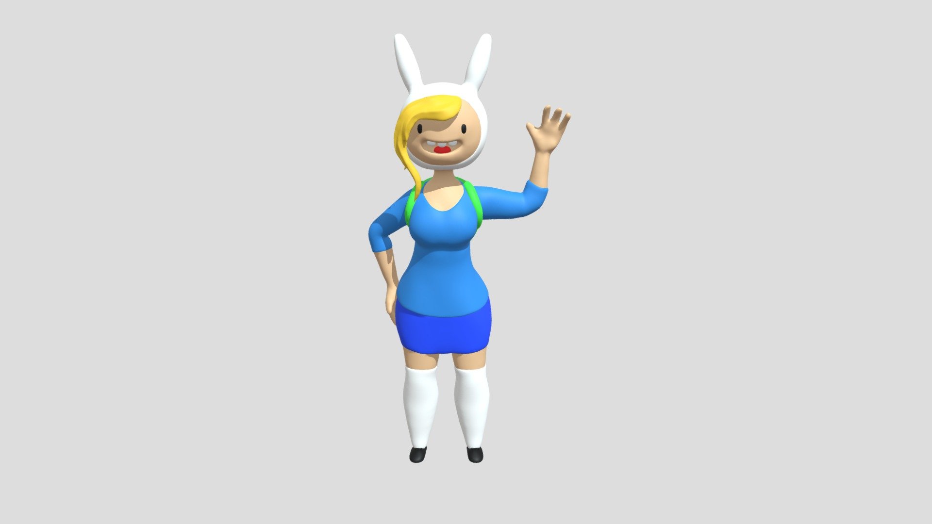 Fionna adventure time - 3D model by agathambg2 [4c8694a] - Sketchfab