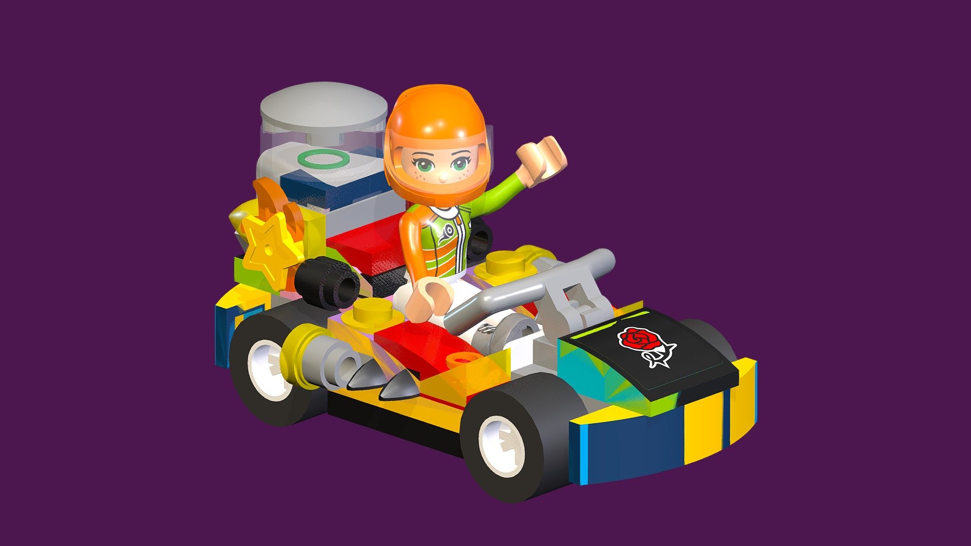 Friends Big Race Day 41352 - 3D model by LEGO [4c89915] - Sketchfab