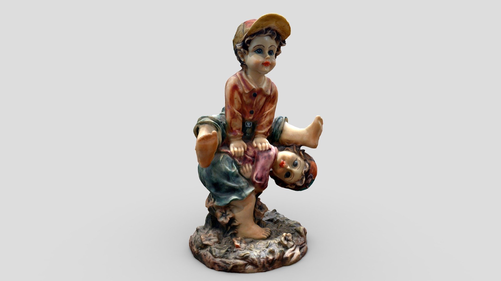 Statue - Two Friends Playing - Download Free 3D model by Raghav ...