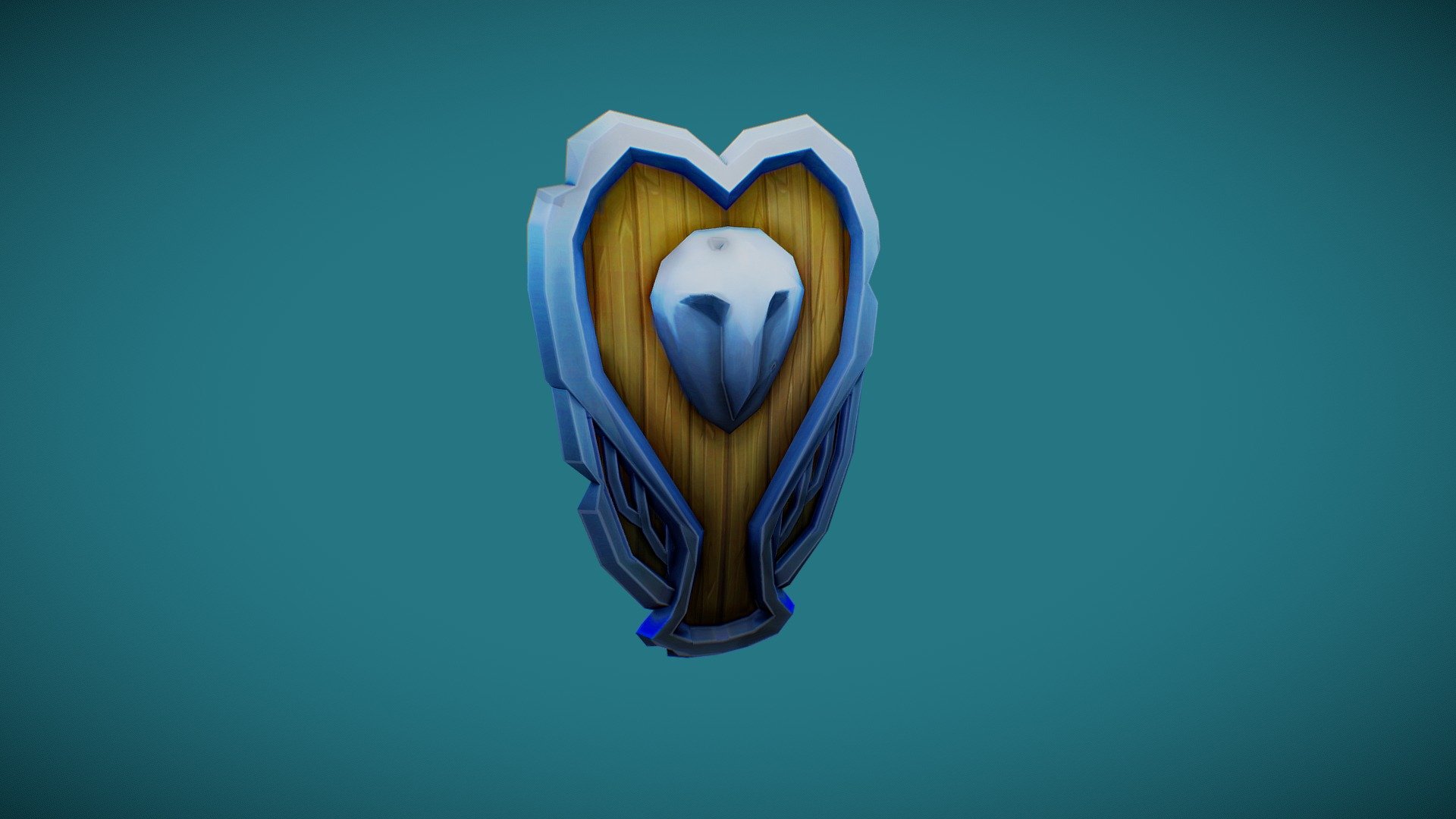 Shield For Deakin Portfolio (With Texture) - Download Free 3D model by ...
