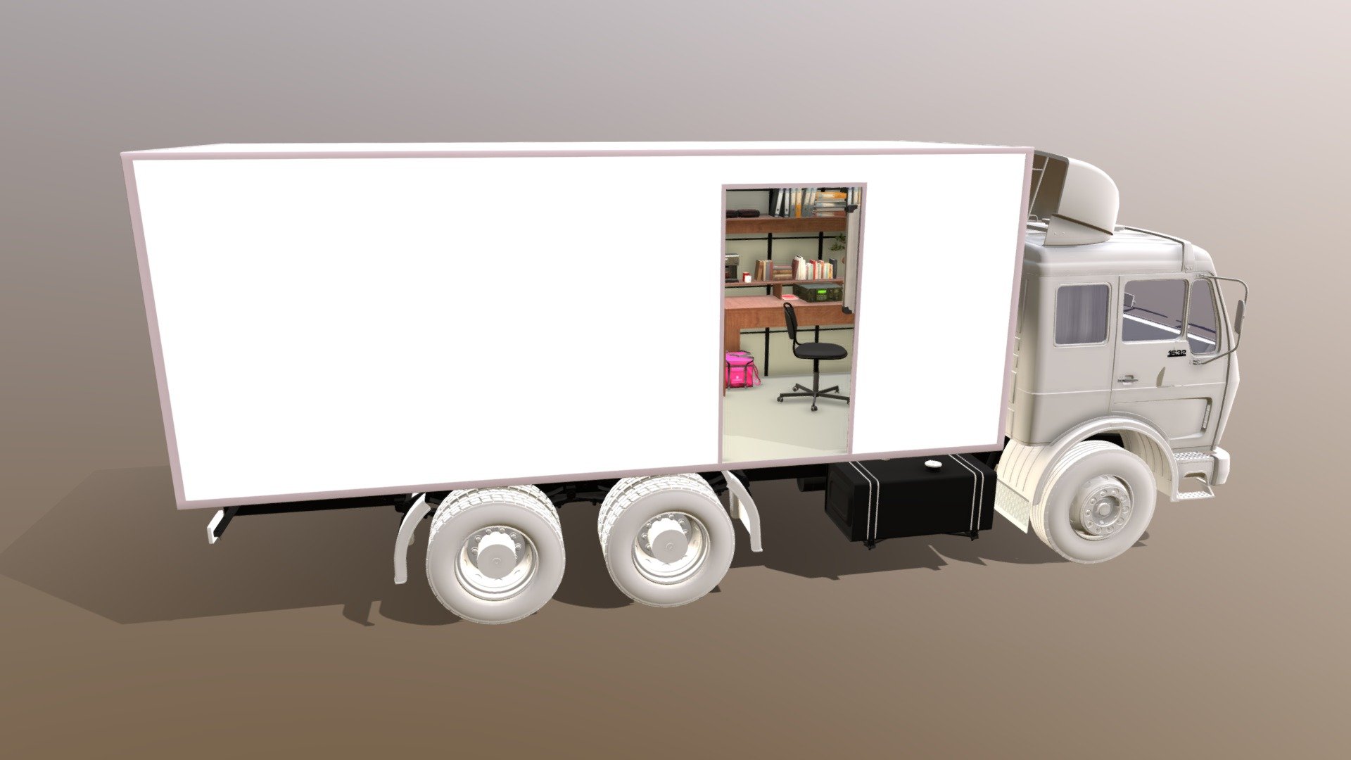 Mercedes-Benz NG1632 Phasmophobia tribute (WIP) - 3D model by Dushess ...