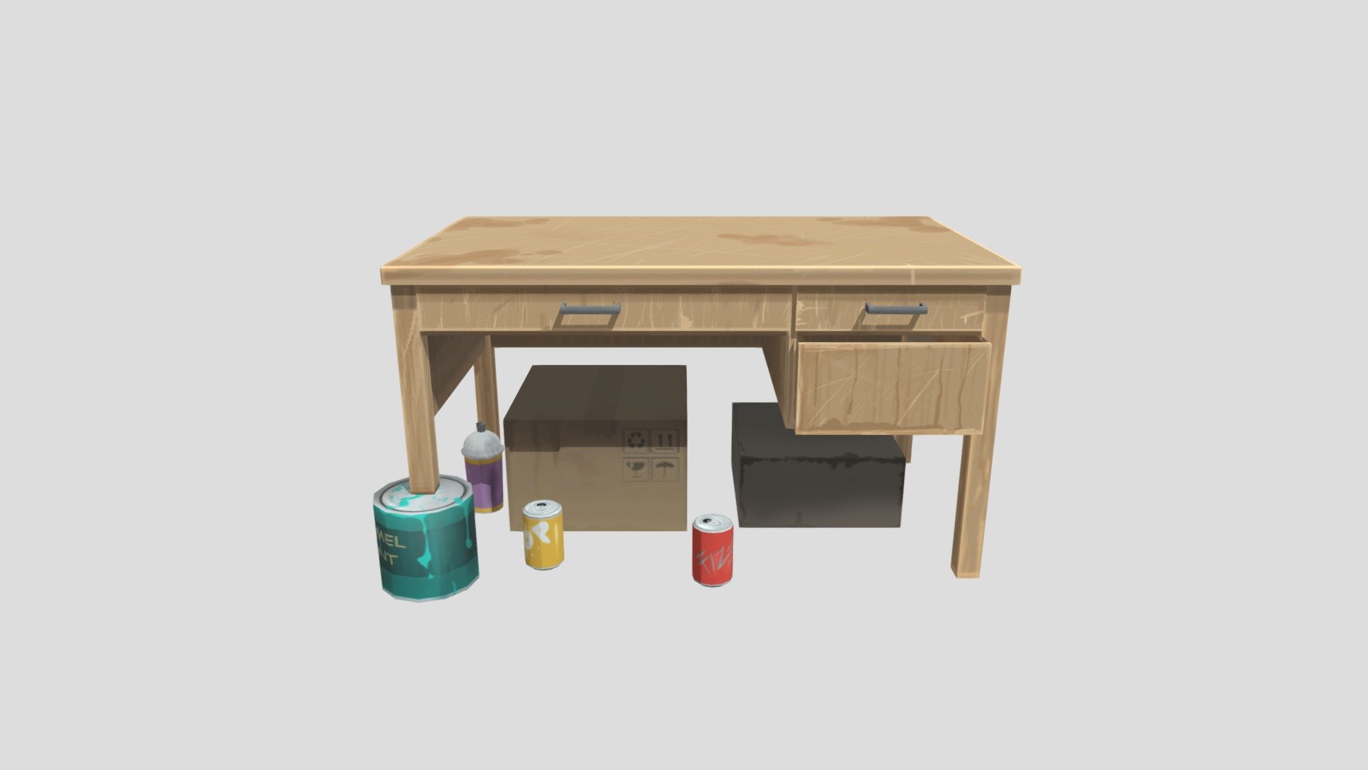 Work Table - 3D model by ngocngo.designer [4c8d633] - Sketchfab