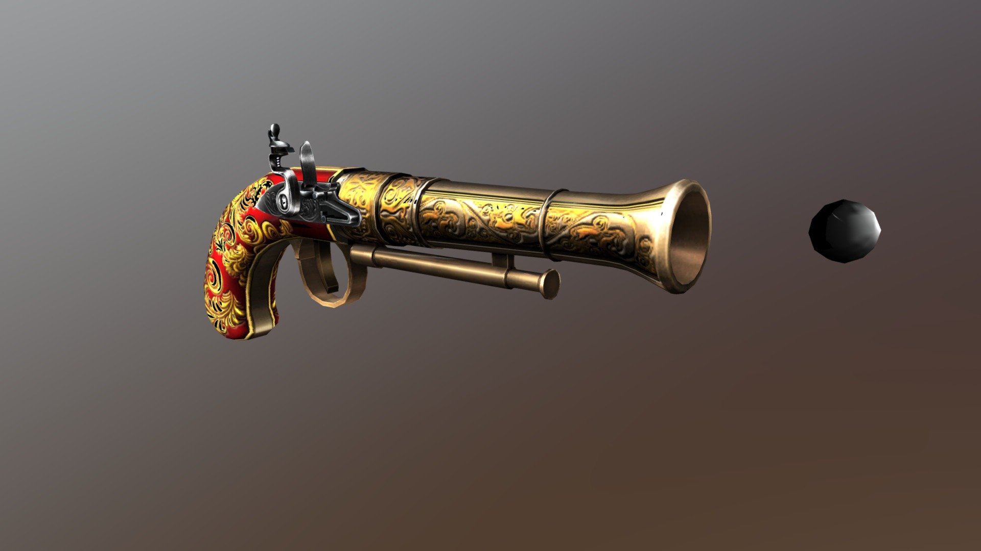 Blunderbuss - Download Free 3D model by Long Nguyễn (@LongNguyen89 ...