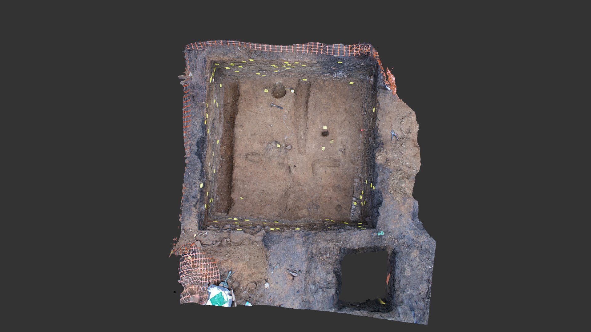 Lift shaft pit, Mercury Theatre excavations - 3D model by tim_essex49 ...