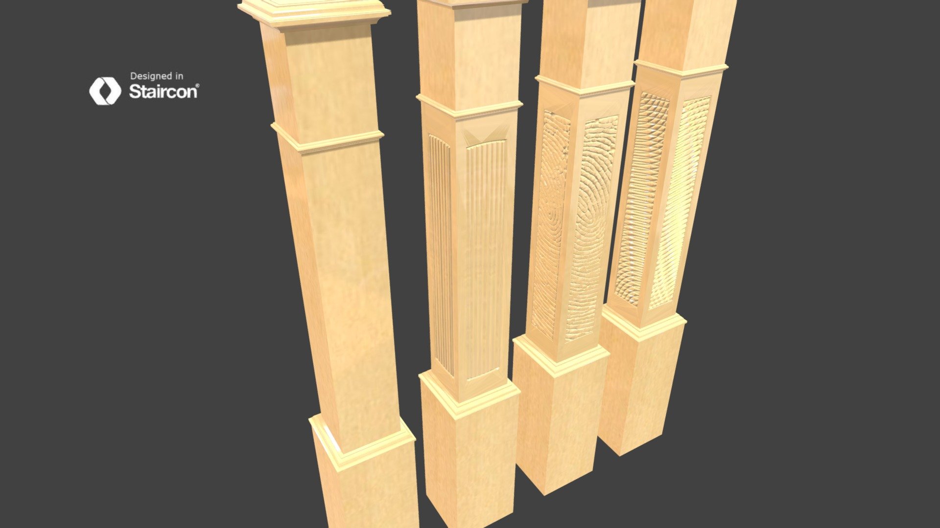 User defined Posts Staircon - 3D model by 3D Software for Stair Design ...