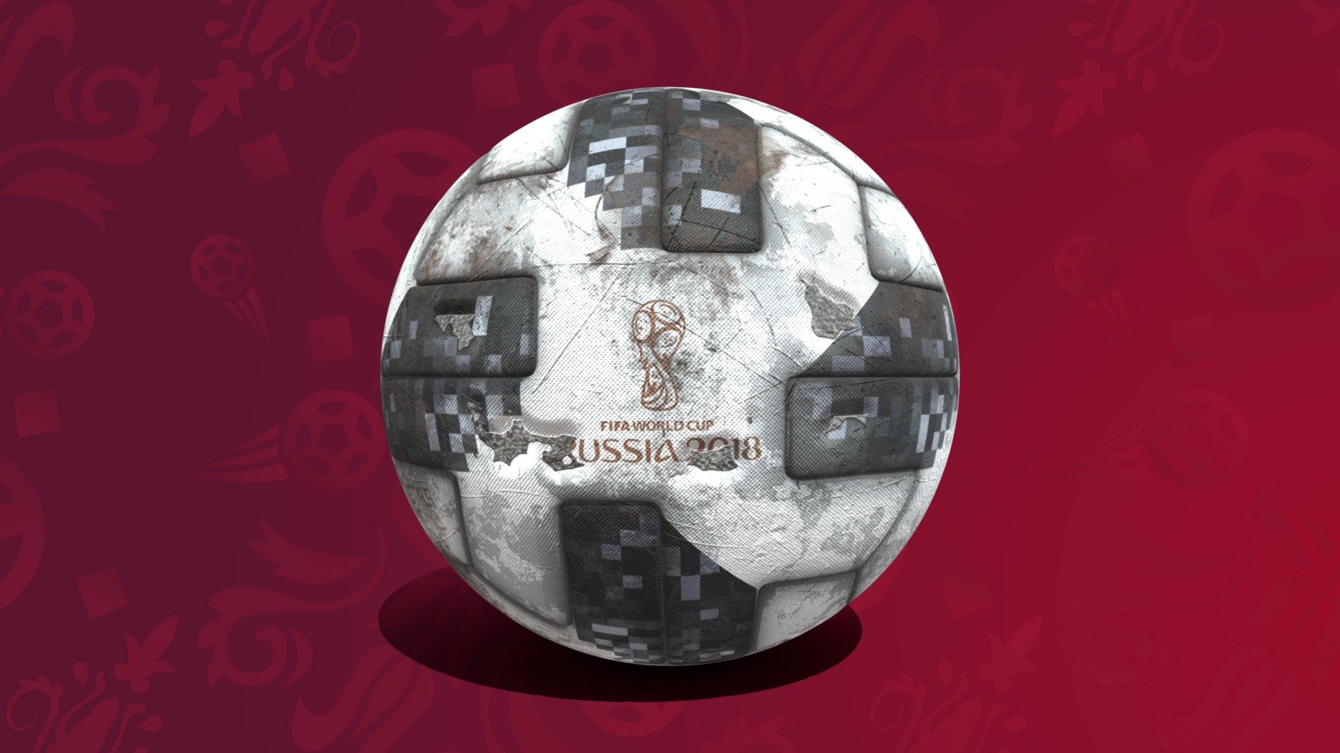 Telastar 2018 - Old and dirty Soccer ball - 3D model by degoverse ...