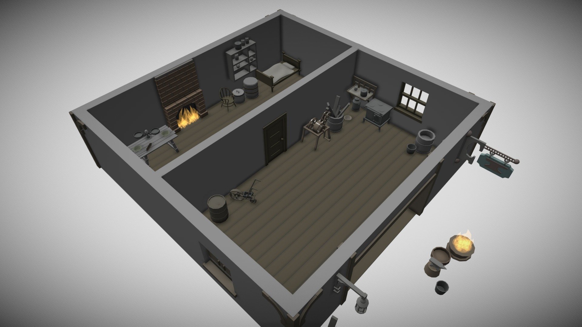 Forge - Download Free 3D model by AdamArdon (@Adam_Ardon) [4c8f9b5 ...