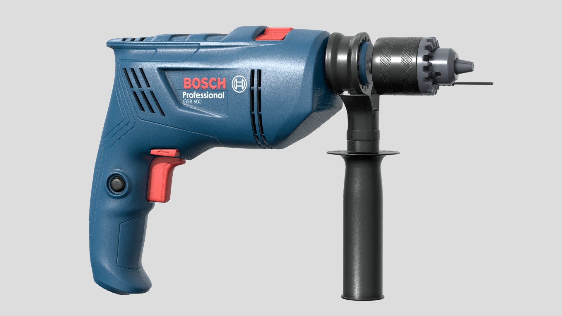 BOSCH Corded Impact Drill Machine GSB 600 PBR - Buy Royalty Free 3D ...