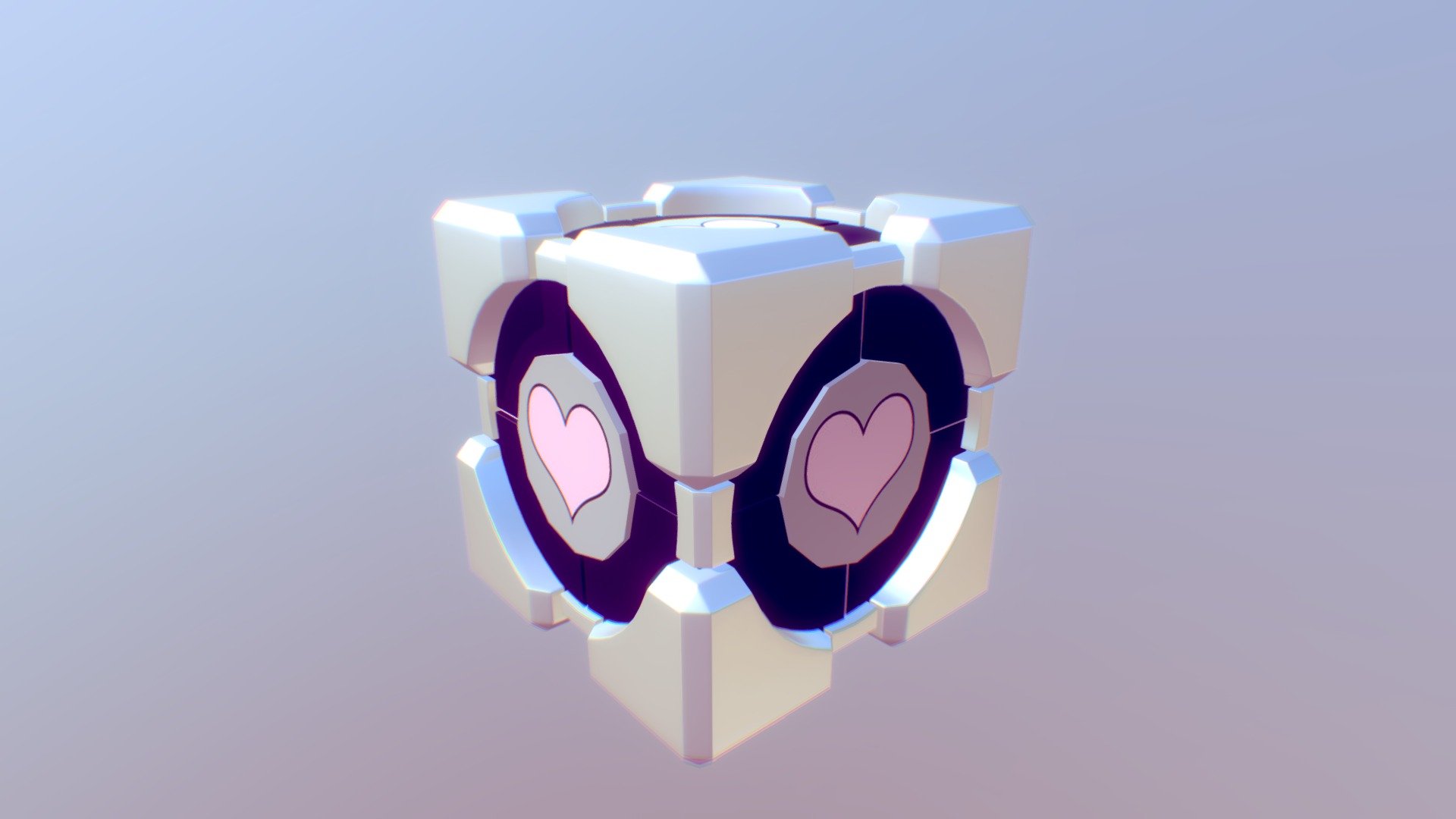 Portal Companion Cube - 3D model by liloloveyou024 [4c946bf] - Sketchfab
