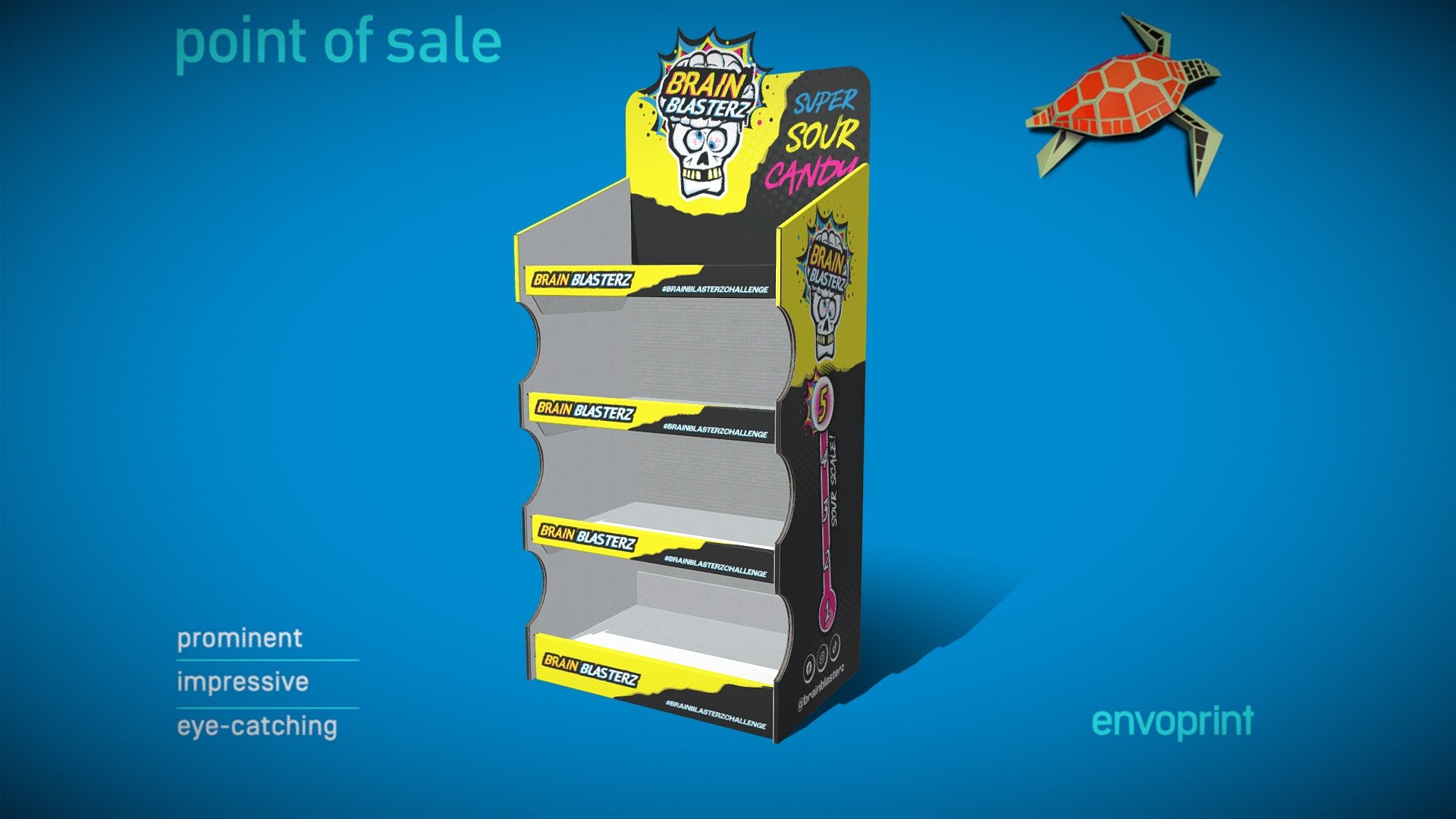 BrainBlasterz 100mm Tall 4 shelf FSDU - 3D model by envoprint ...