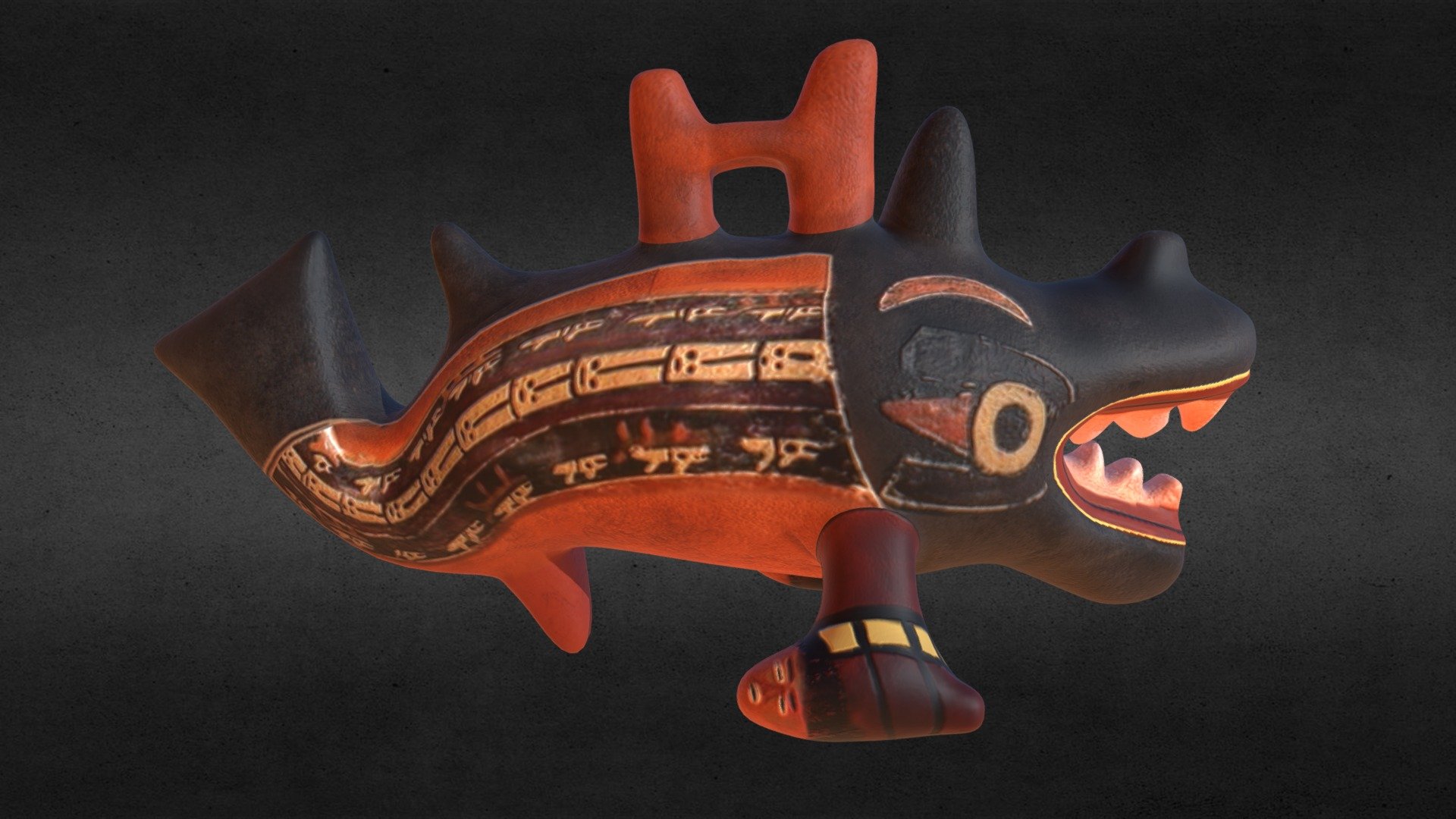 Orca Mitica, Cultura Nazca - Download Free 3D model by Alex Aragón ...
