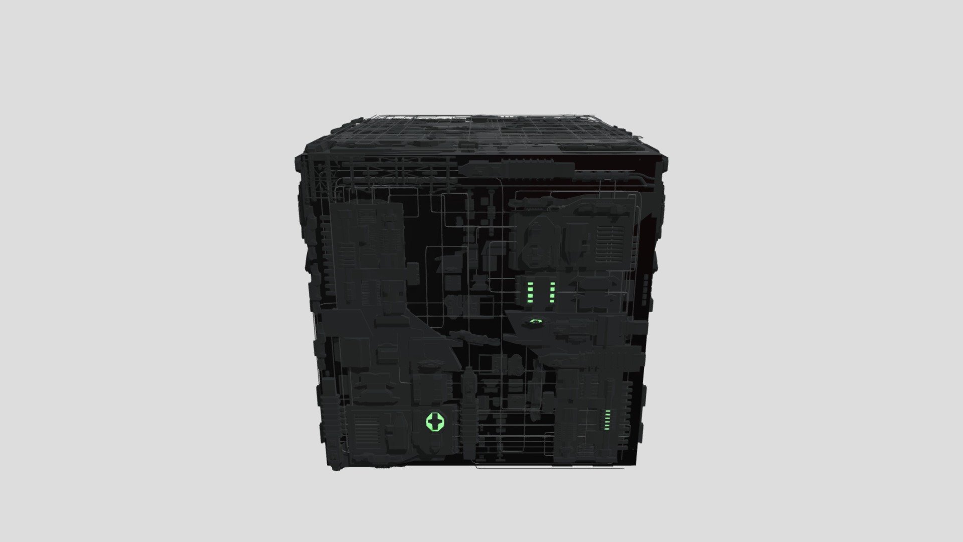 My Custom Borg Cube_V1 - 3D model by KronosMK [4c98420] - Sketchfab