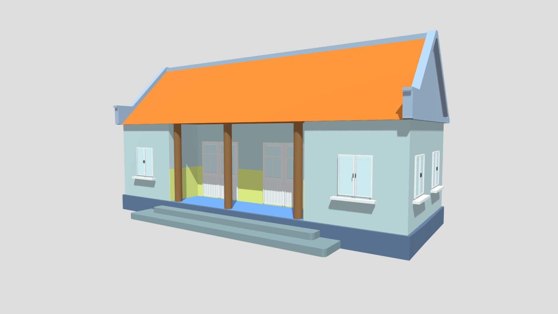 Vietnamese Asian Village House 2 - 3D model by Wiladio [4c987fc ...