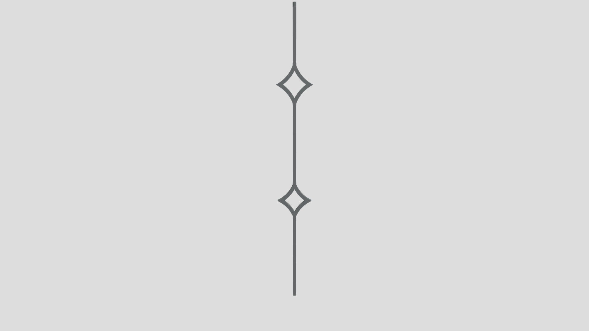 Double Diamond metal bar - 3D model by Stairart [4c98c7d] - Sketchfab