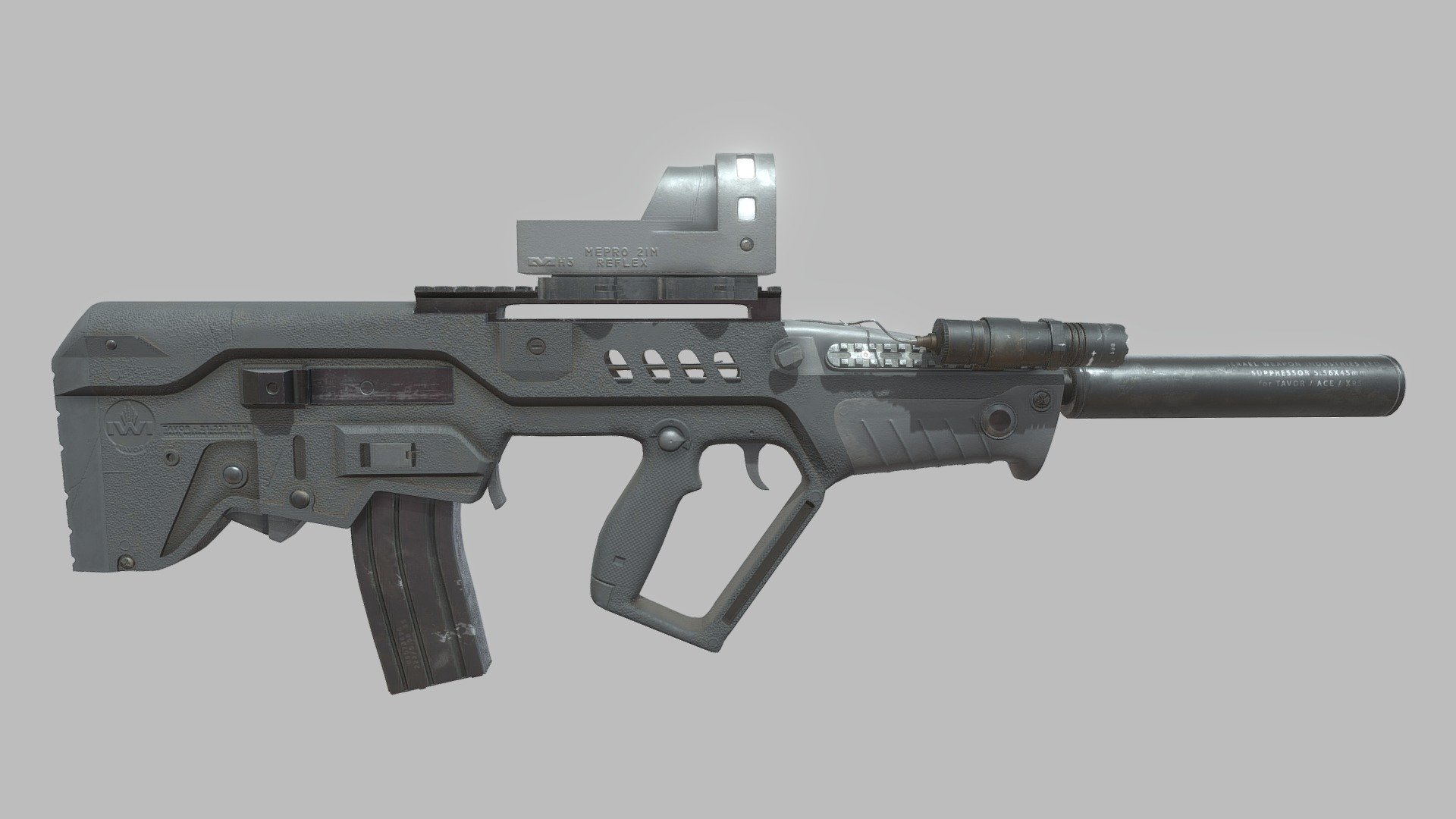 Tavor 21 - Assault Rifle - Download Free 3D model by Rush102493 ...