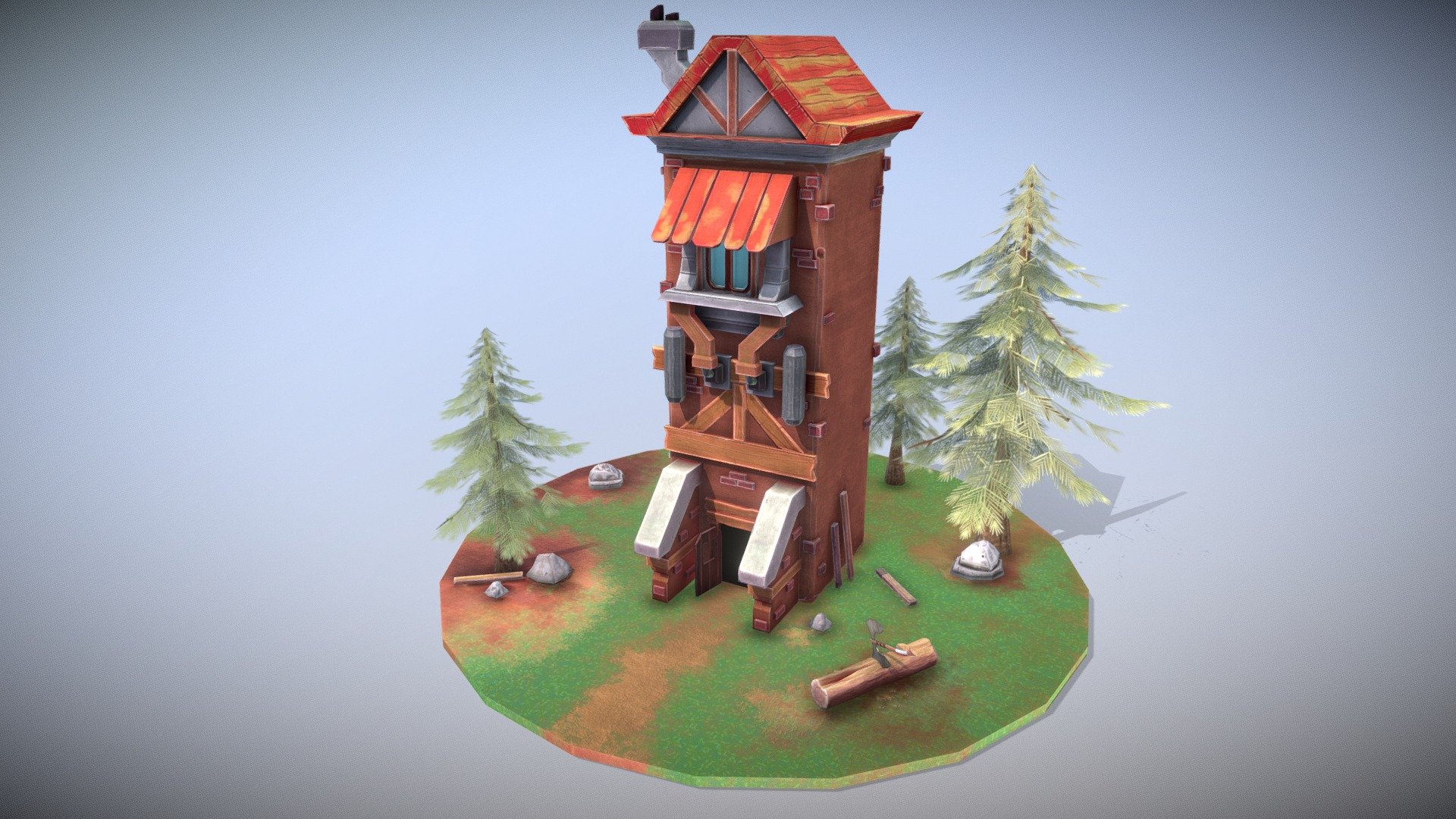 Stylised Home - 3D model by paulevans92 [4c9a8dc] - Sketchfab