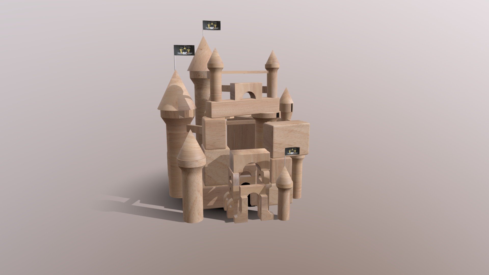 Advanced Unit Block Castle (mk2) - Download Free 3D model by alan.yan ...