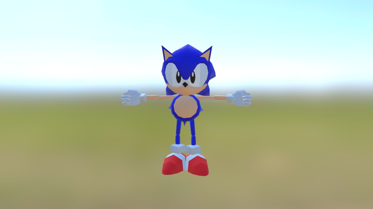 Sonic Fighter Model - 3D model by Luke Steel (@luke.steel) [4c9d996 ...