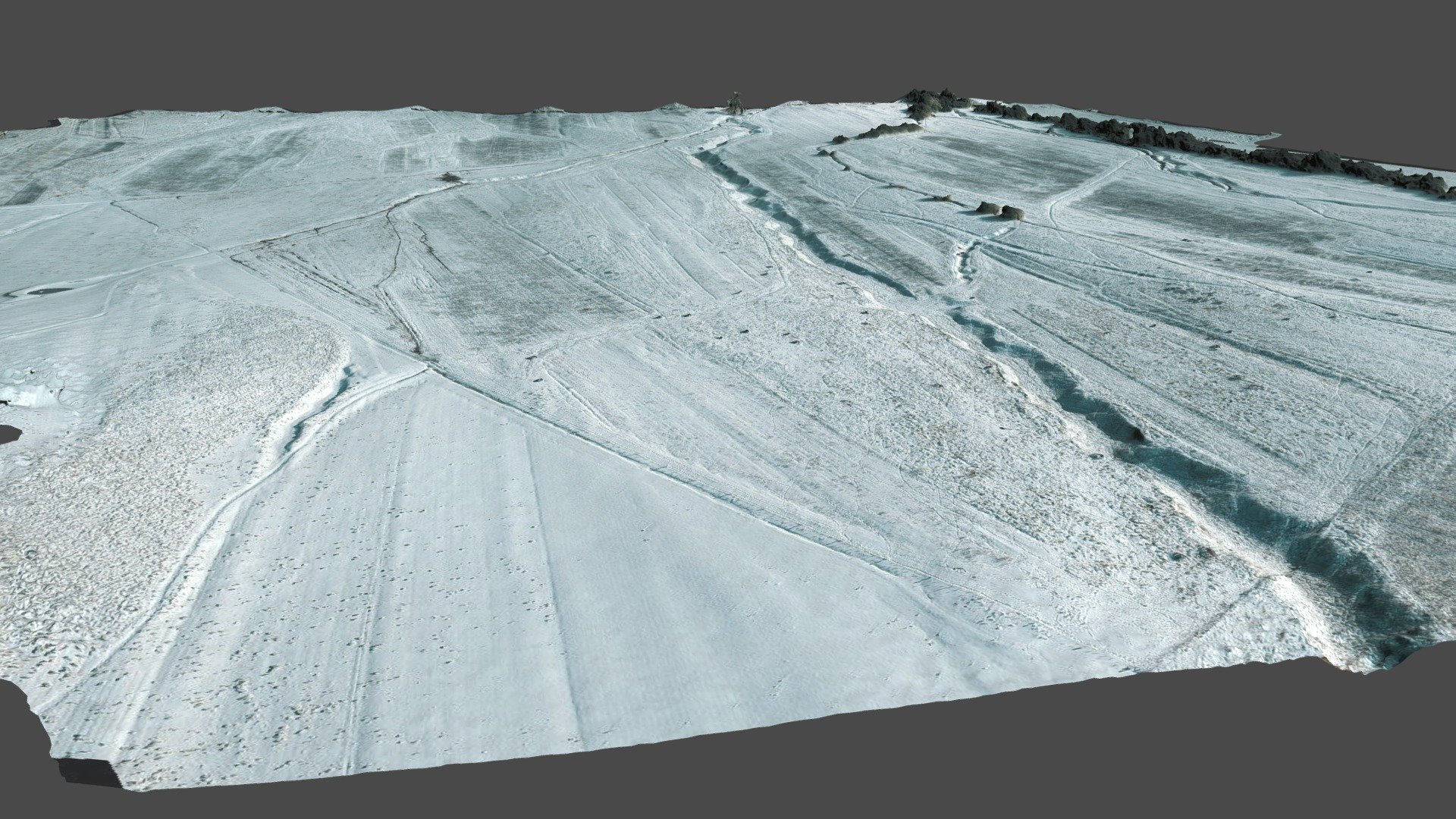 Snow landscape - Download Free 3D model by fedeframa [4c9e2fb] - Sketchfab
