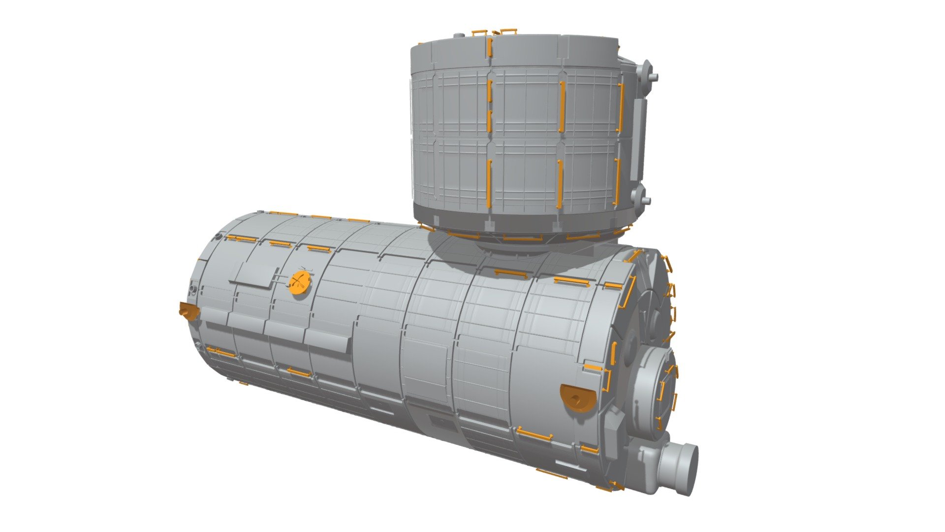 3D Japanese Experiment Module (JEM) Kibo - Buy Royalty Free 3D model by ...
