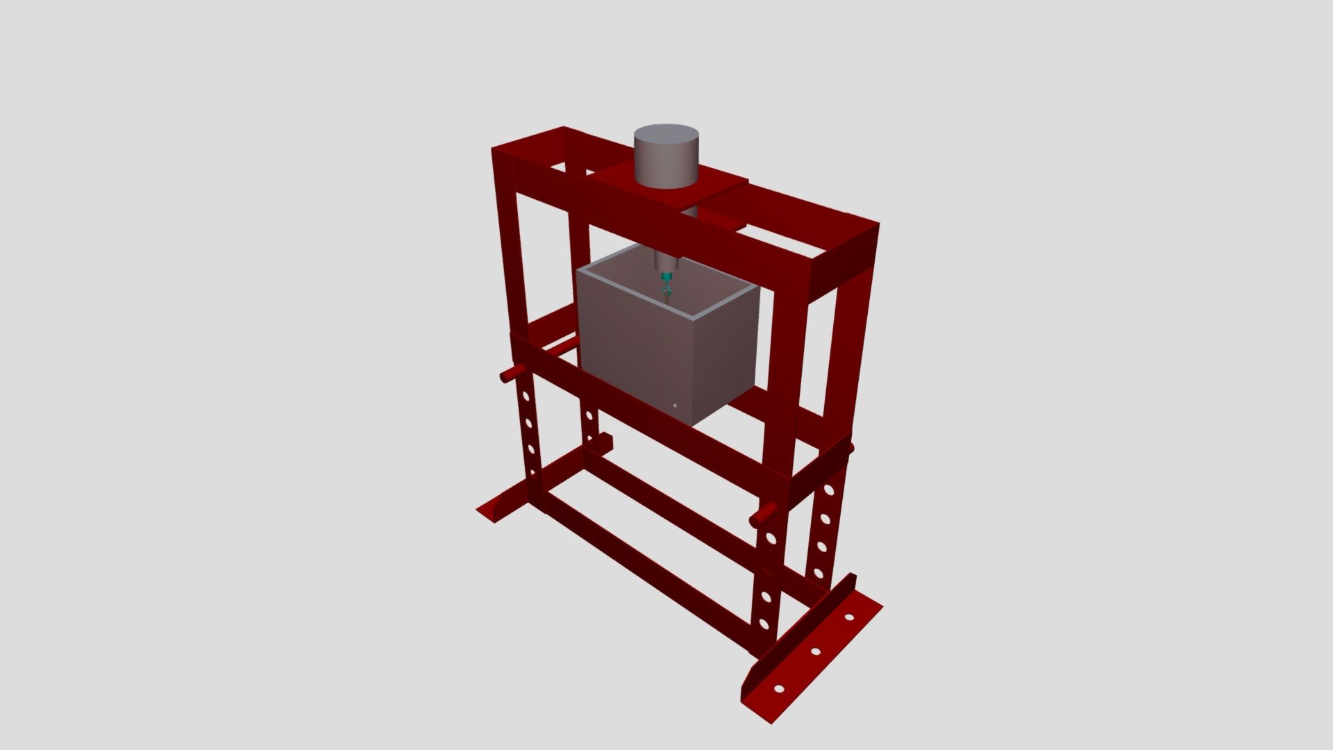 Hydraulic Machine with hook - 3D model by NeerajCheripally ...