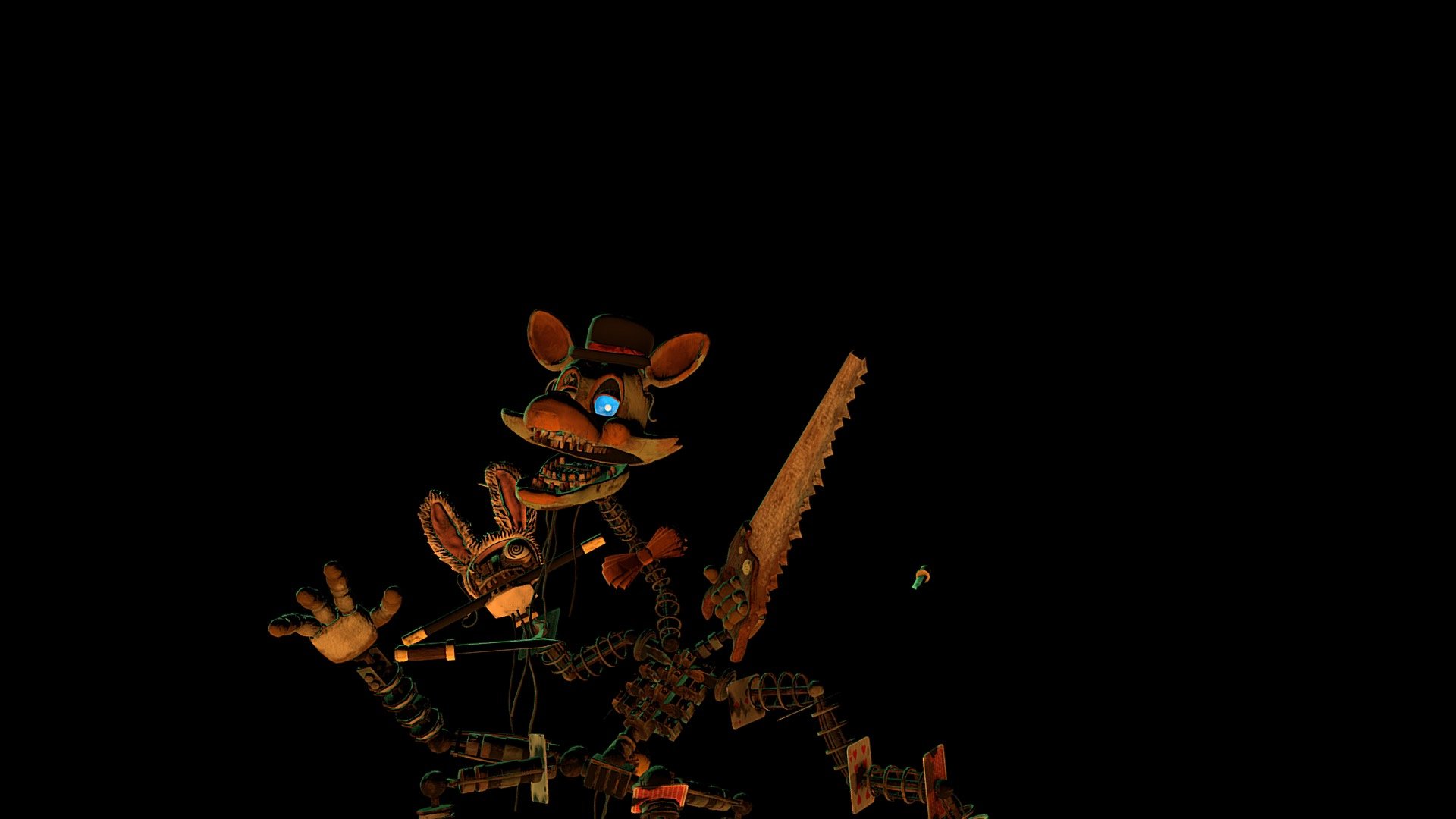 Fnaf ar magician mangle Improved - Download Free 3D model by Common ...