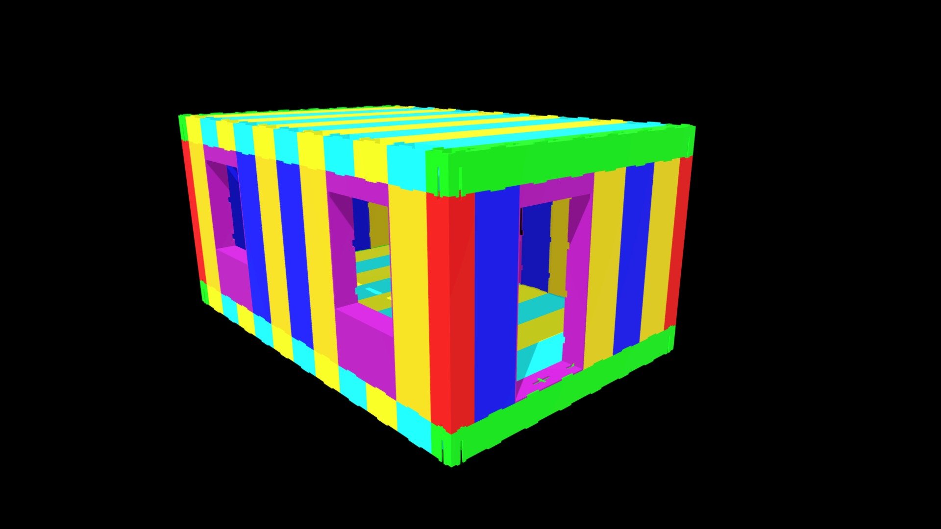 Caravan Blocks - Floor S v1 (4.2m x 6.6m) - Download Free 3D model by ...