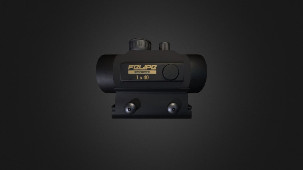 Red Dot Scope - 3D model by Felipe de Oliveira (@ansystem32) [4ca481c ...