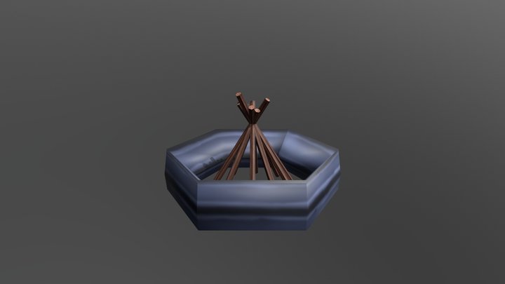 Camp-fire-low-poly 3D models - Sketchfab