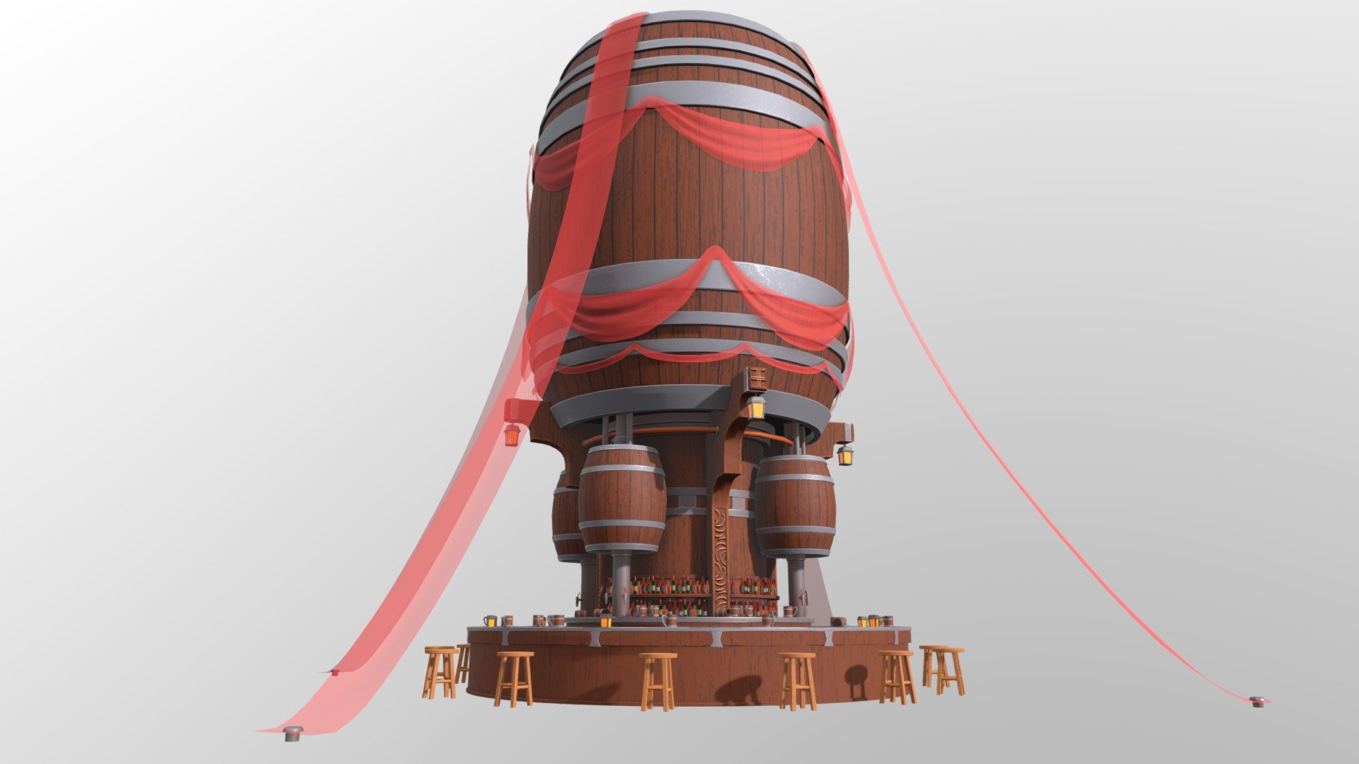 Stylized Bar - 3D model by Walker_Stafford [4ca6c29] - Sketchfab
