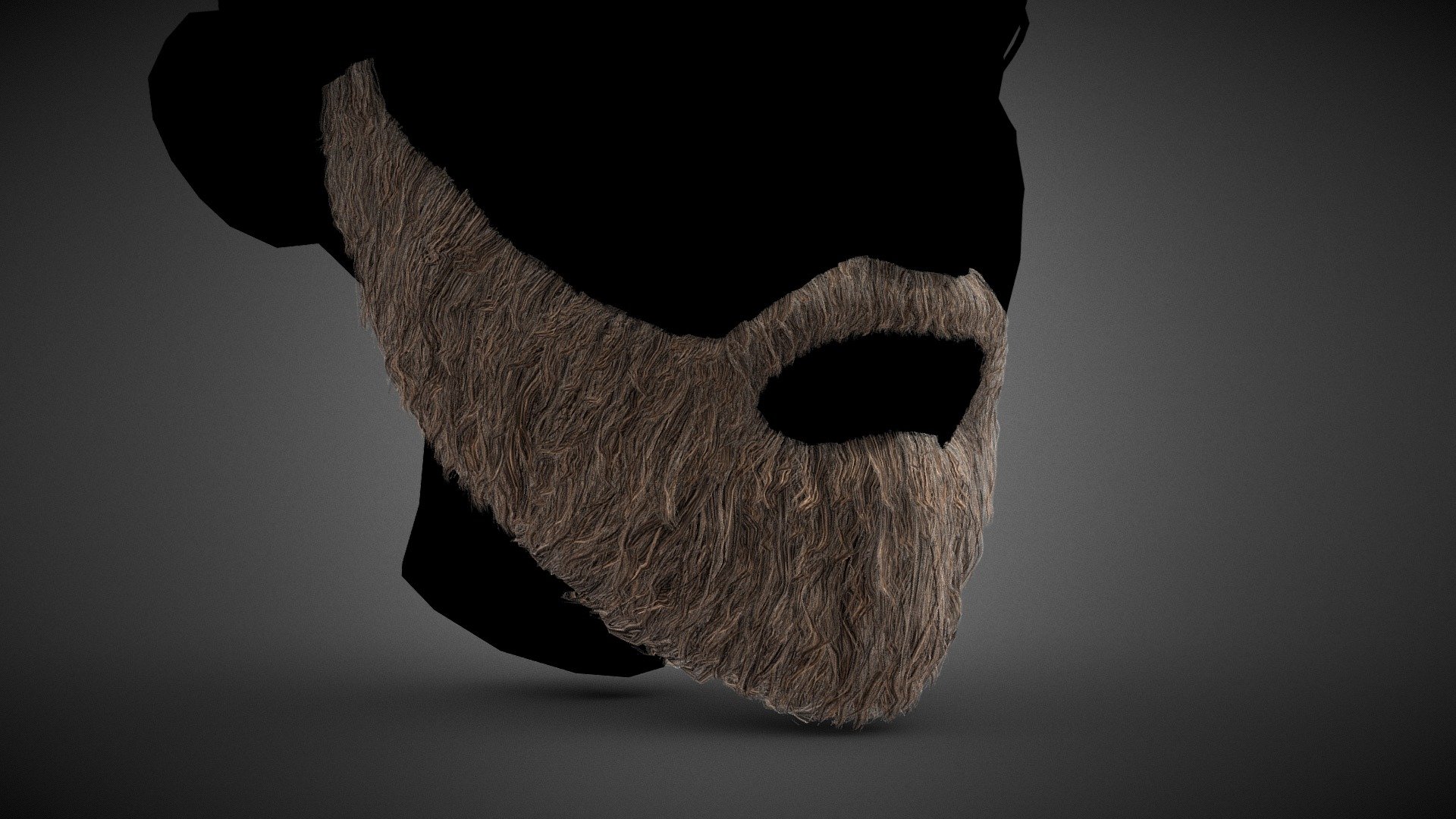 Facial Hair Cards Style 1 - Full Beard 1 - Buy Royalty Free 3D model by ...