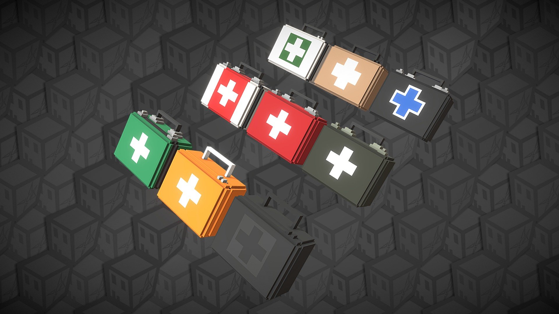 First Aid Kits - 32-bits (non-commission) - 3D model by zachrywilsn ...
