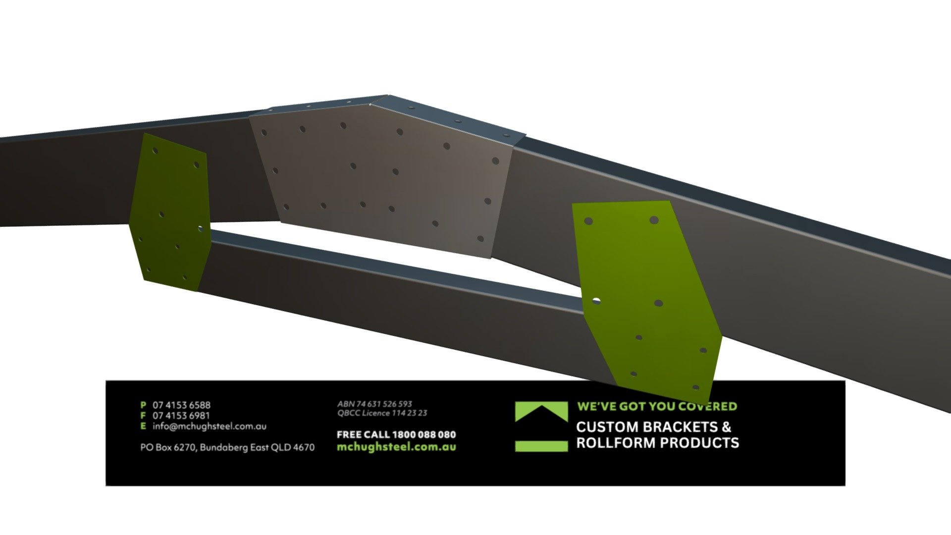 DWG458 300R-200A - 10 Apex Brace Bracket - 3D model by mchughsteel ...