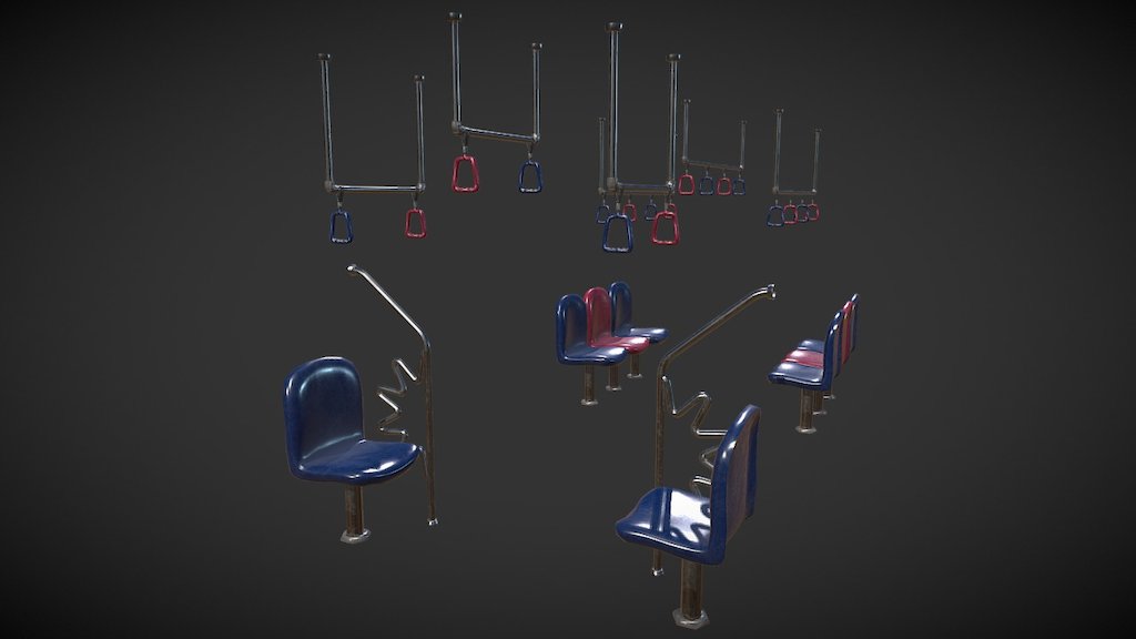Hypatia Subway Train Seats - 3D model by Laurie Annis (@laurieannis ...