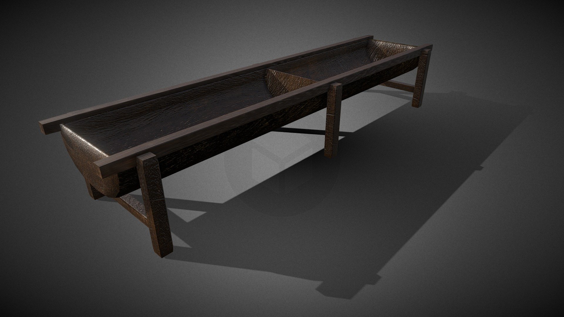 Wooden Horse Trough 3D Model - Download Free 3D model by dgonlinebr ...