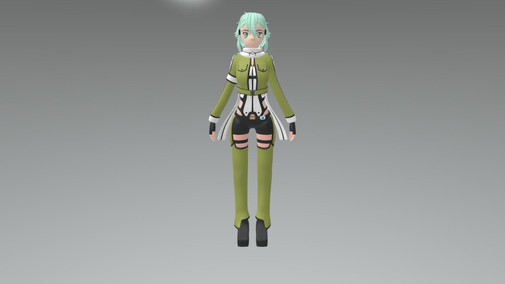 SAO Sinon - 3D model by mopackp [4cadf35] - Sketchfab