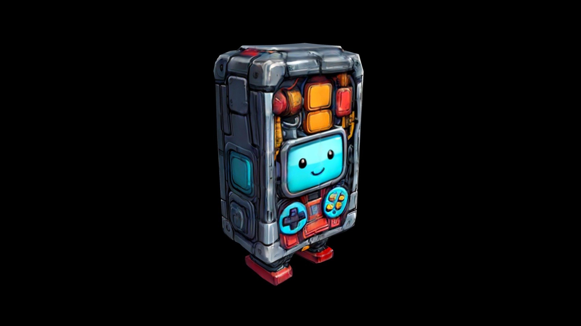 "Dashing SquareBot A Multi-Functional, Friendly - Download Free 3D ...
