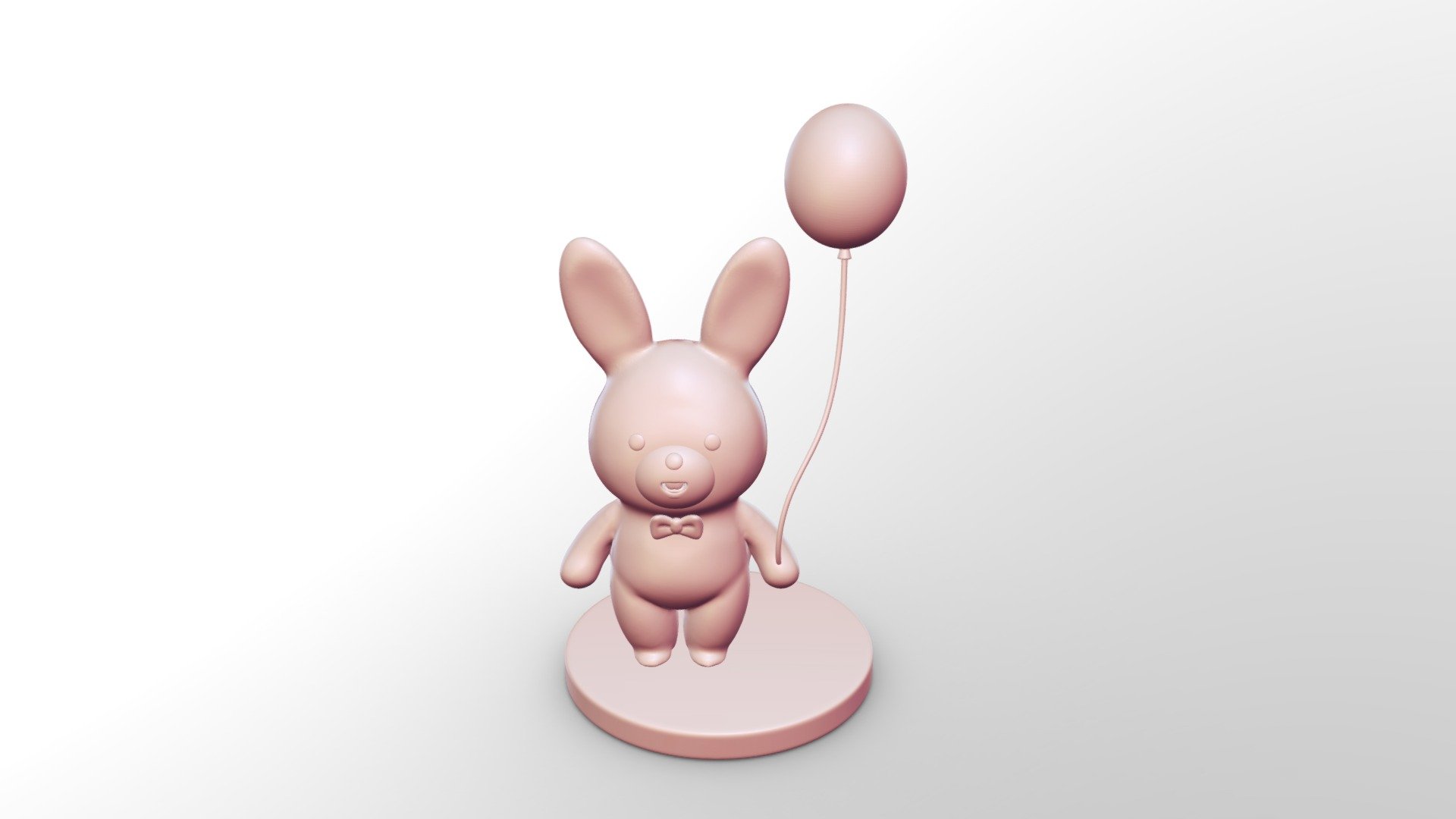 Rabbit with Baloon Figurine - Download Free 3D model by rueriazel ...