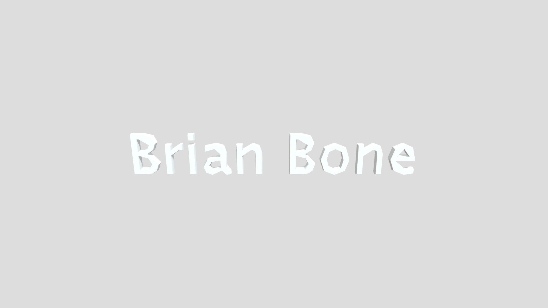 Signature_ Brian Bone - Download Free 3D model by tryspy [4cb3bb2 ...
