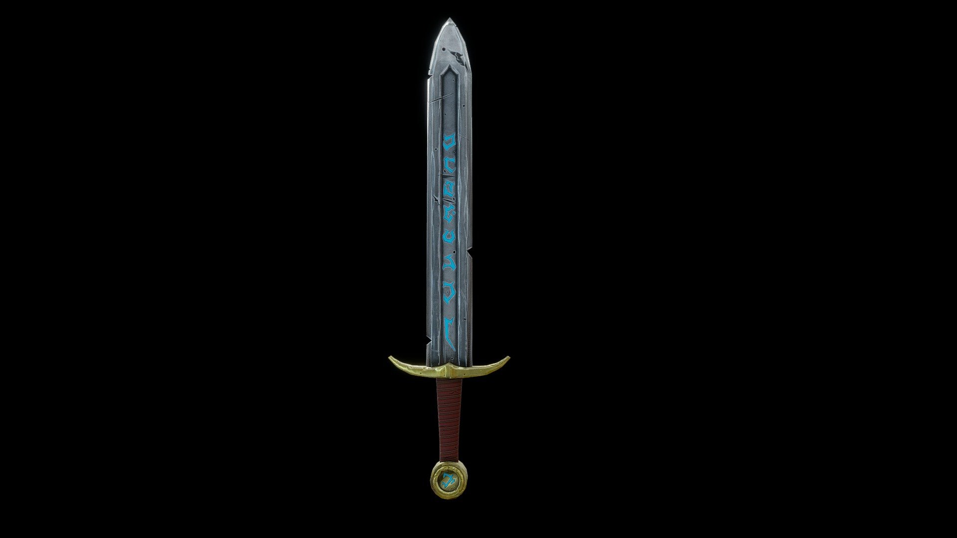 Rune Sword - Download Free 3D model by Underprotection [4cb6b84 ...