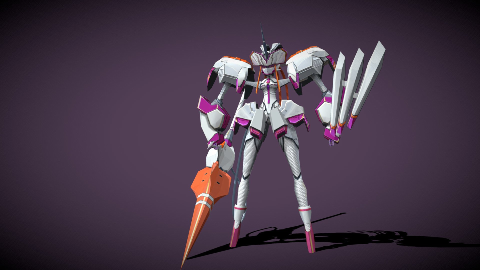 DARLING in the FRANXX Strelizia Low Poly - Buy Royalty Free 3D model by ...