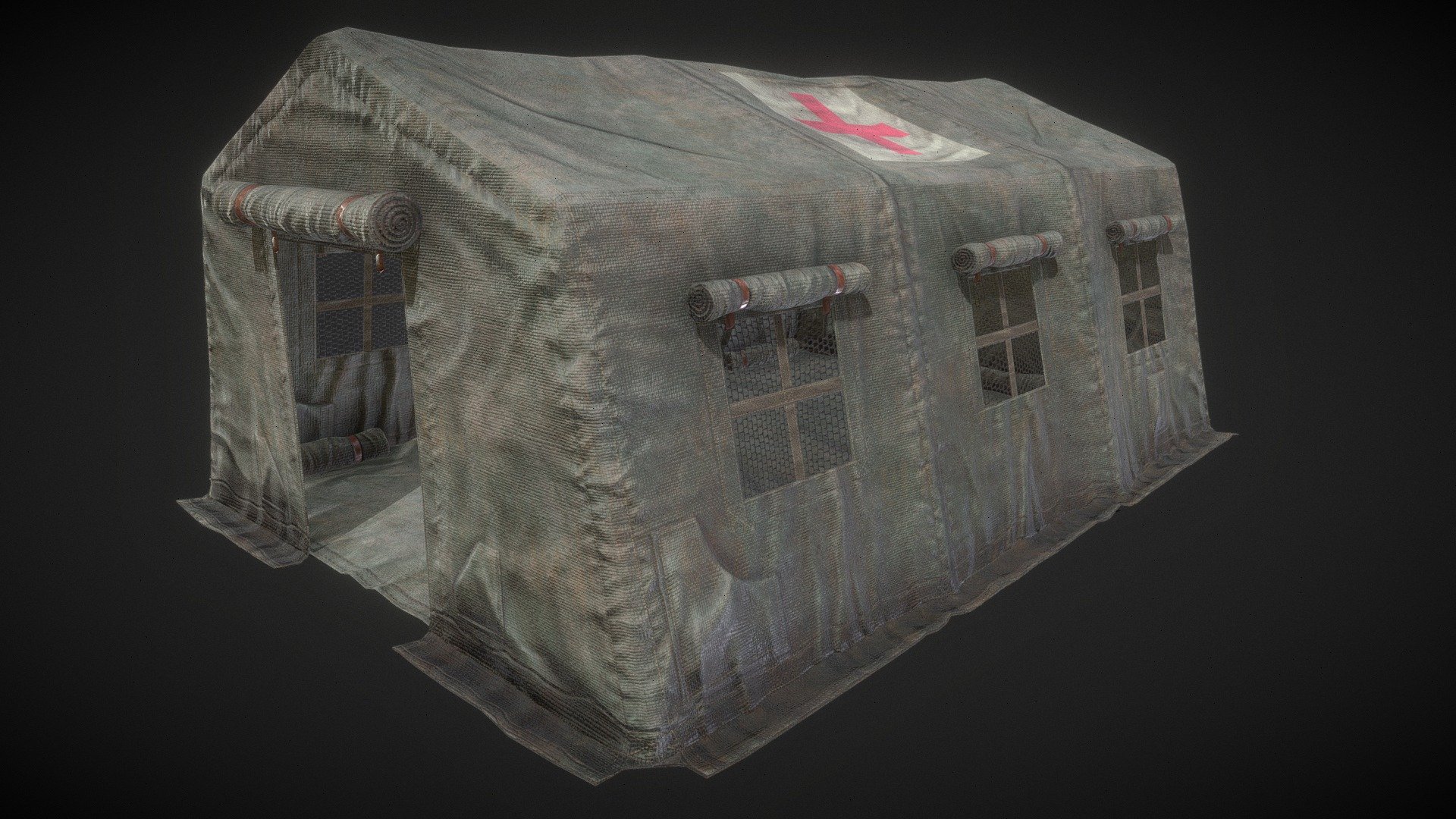 Disaster Relief Tent - 3D model by AliasHasim [4cbb445] - Sketchfab